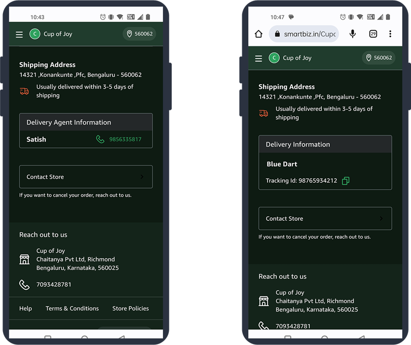 Self-Ship your Order – Smartbiz by Amazon