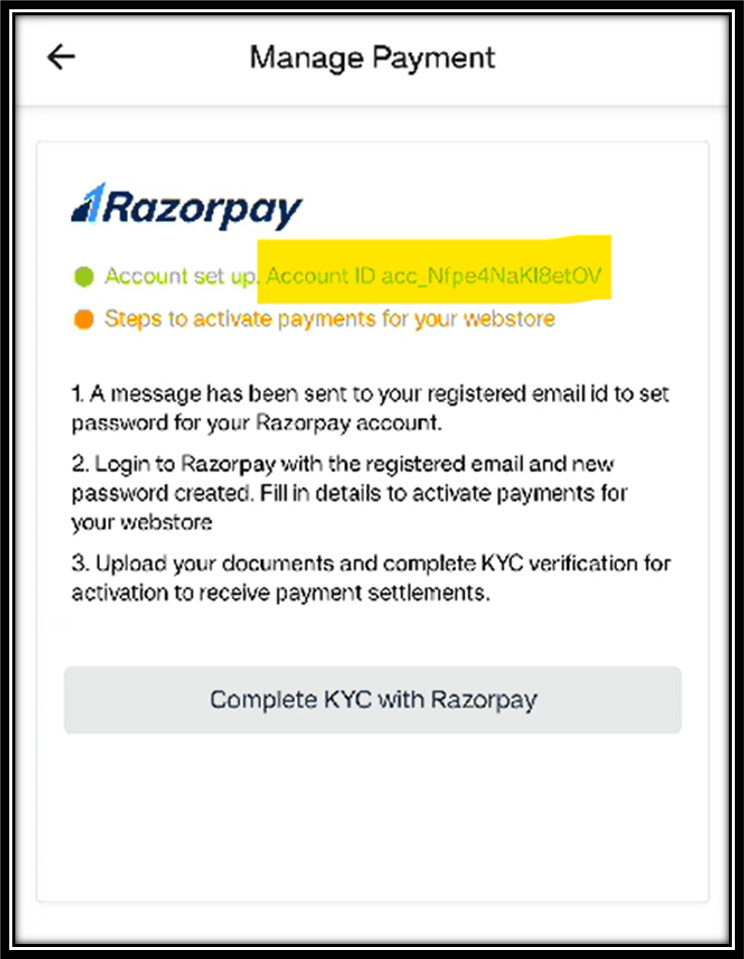 Guide to completing Payment KYC with Razorpay – Smartbiz by Amazon Guide to completing Payment KYC with Razorpay – Smartbiz by Amazon