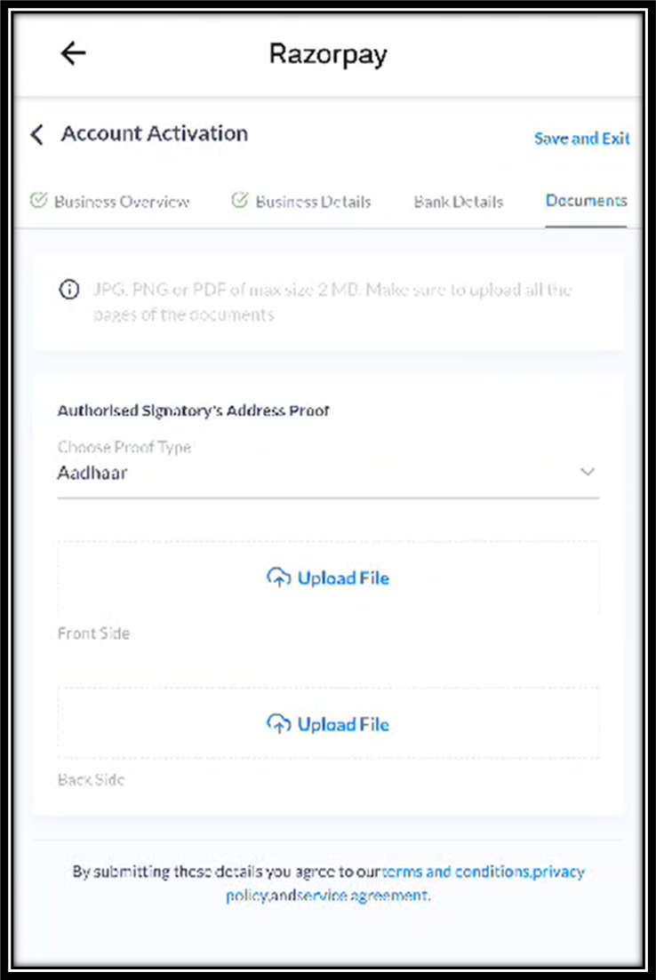 Guide to completing Payment KYC with Razorpay – Smartbiz by Amazon