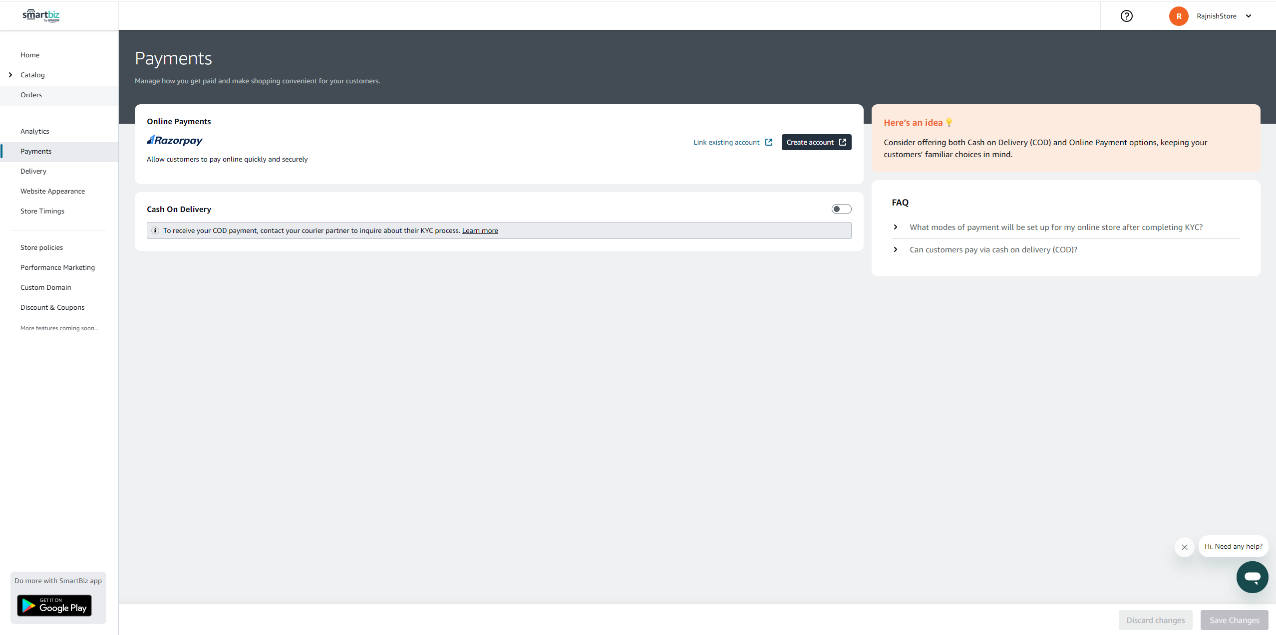 Guide to completing Payment KYC with Razorpay – Smartbiz by Amazon